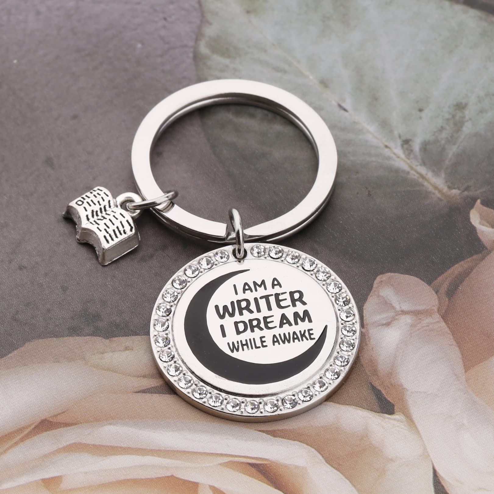 CWXLGH Writer Gift Author Jewelry I Am A Writer I Dream While Awake Keychain Literary Gift for Author Novelist Writing Jewelry (Writer KS)