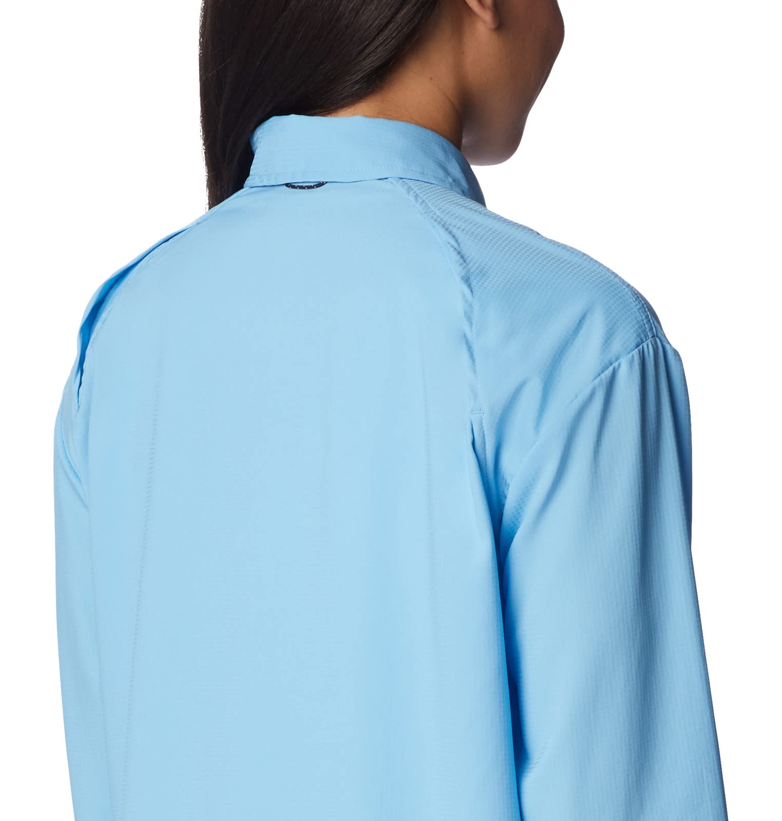 Columbia Women's Silver Ridge Utility Long Sleeve Shirt, Vista Blue, X-Large