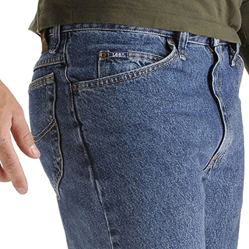 Lee Men's Big & Tall Regular Fit Straight Leg Jean, Pepperstone, 46W x 28L