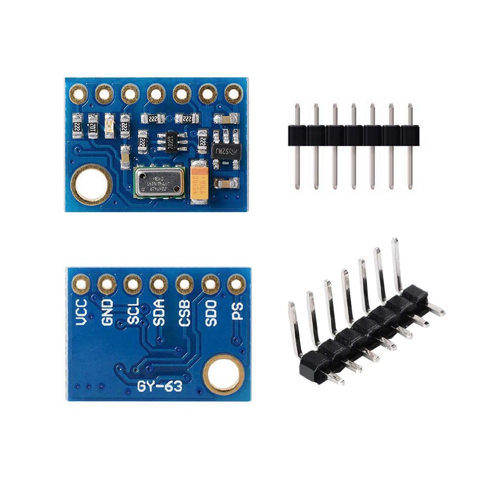 Comimark 2Pcs MS5611 high-resolution Atmospheric Pressure Module Height Sensor IIC SPI