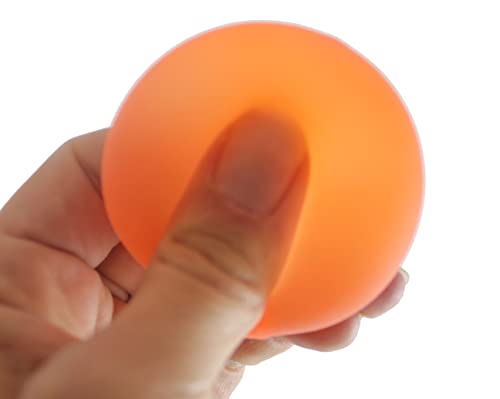 Set of 6 Smaller 1.5" Sugar Balls - Thick Glue/Gel Stretch Ball - Ultra Squishy and Moldable Slow Rise Relaxing Sensory Fidget Stress Toy