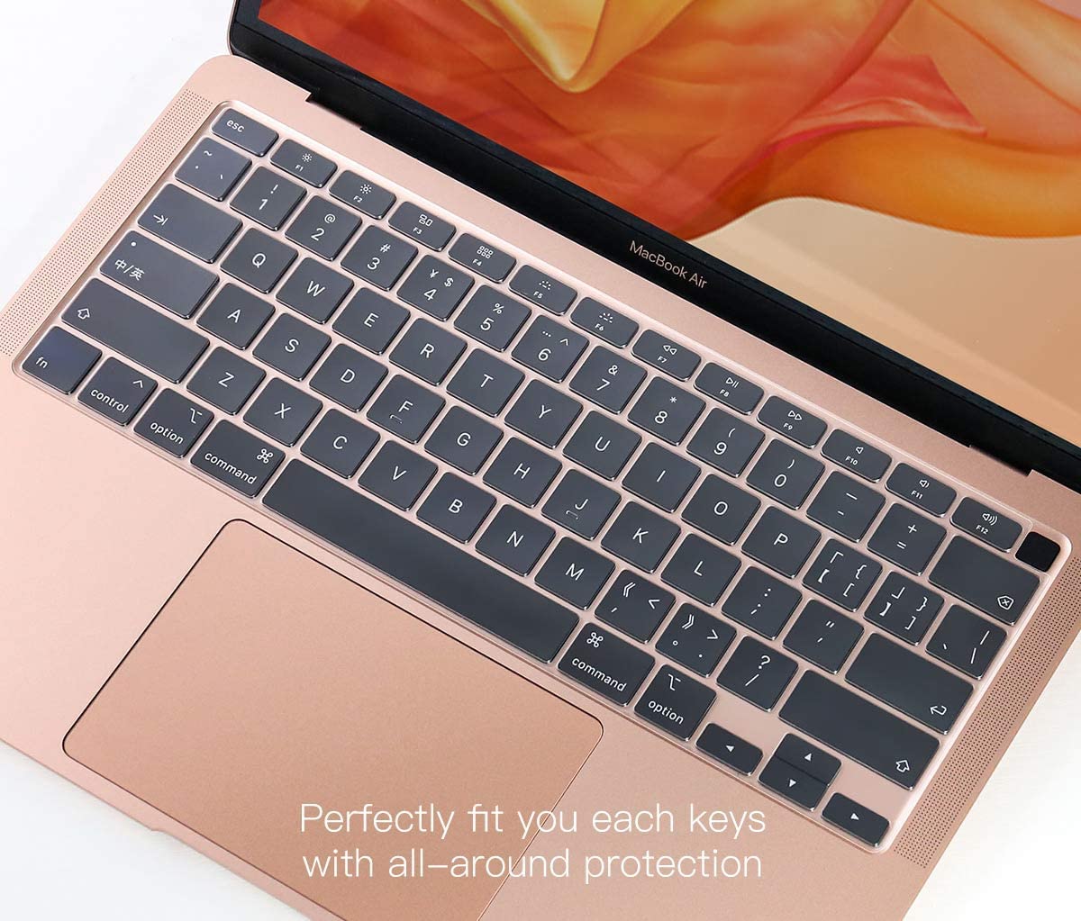 CaseBuy Premium Ultra Thin Keyboard Cover for MacBook Air 13 inch 2021 2020 Model A2179 A2337 M1 Chip, MacBook Air 13 inch Accessories, 13" MacBook Air M1 TPU Protective Skin