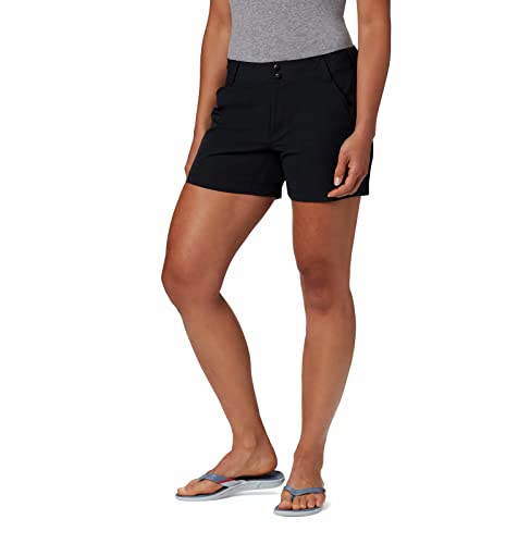 Columbia Womens Coral Point Iii Athletic Shorts, Black, 10 US