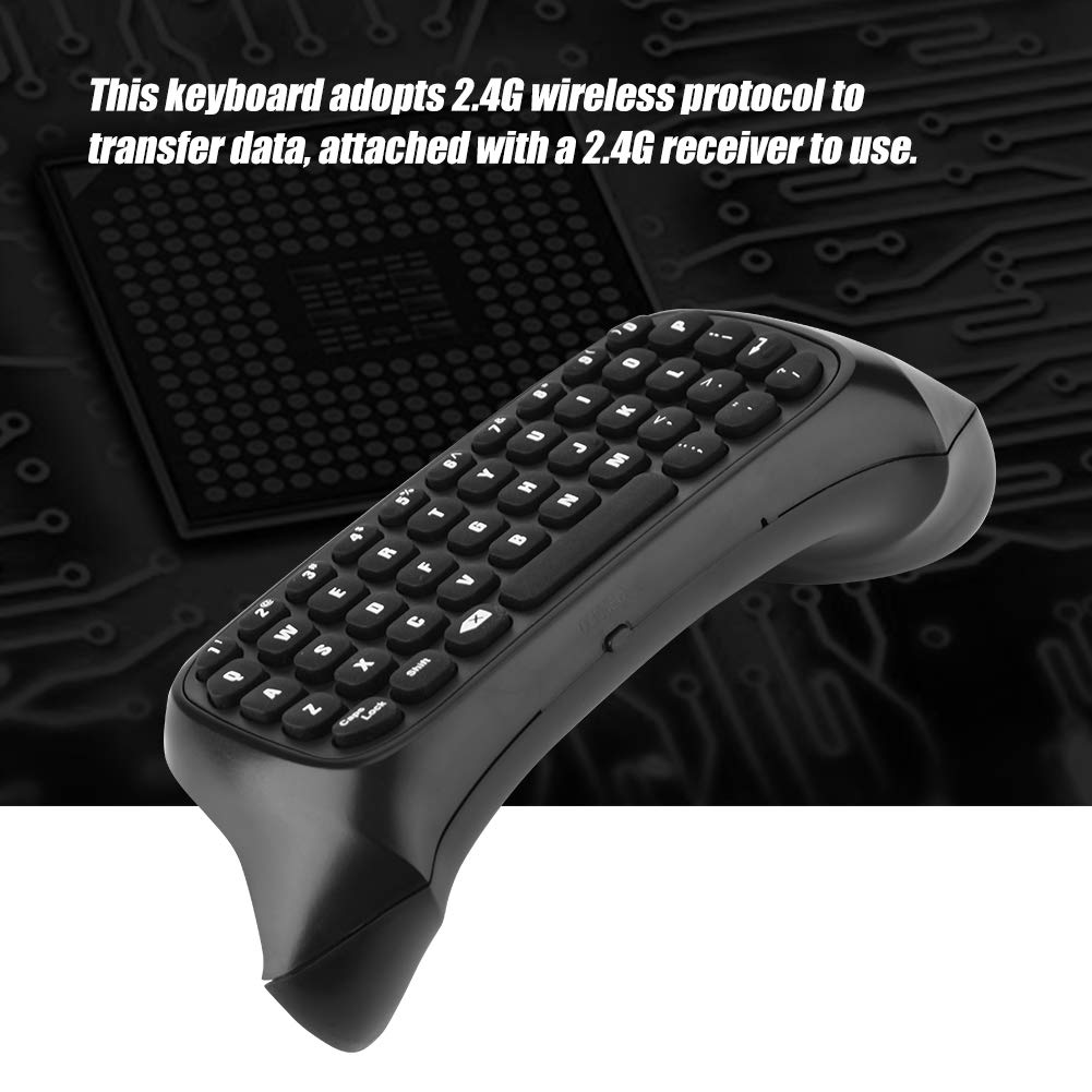 PUSOKEI Mini Controller Keyboard Controller Chat Keyboard one Controller Keyboard for one GamePad Game Gaming Controller (Black) [video game]