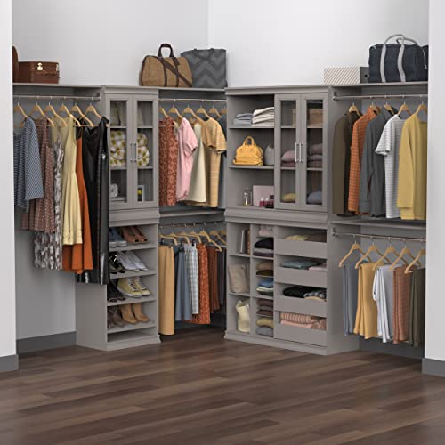 ClosetMaid 4596 Modular Storage Stackable 3-Shelf Unit, Taupe