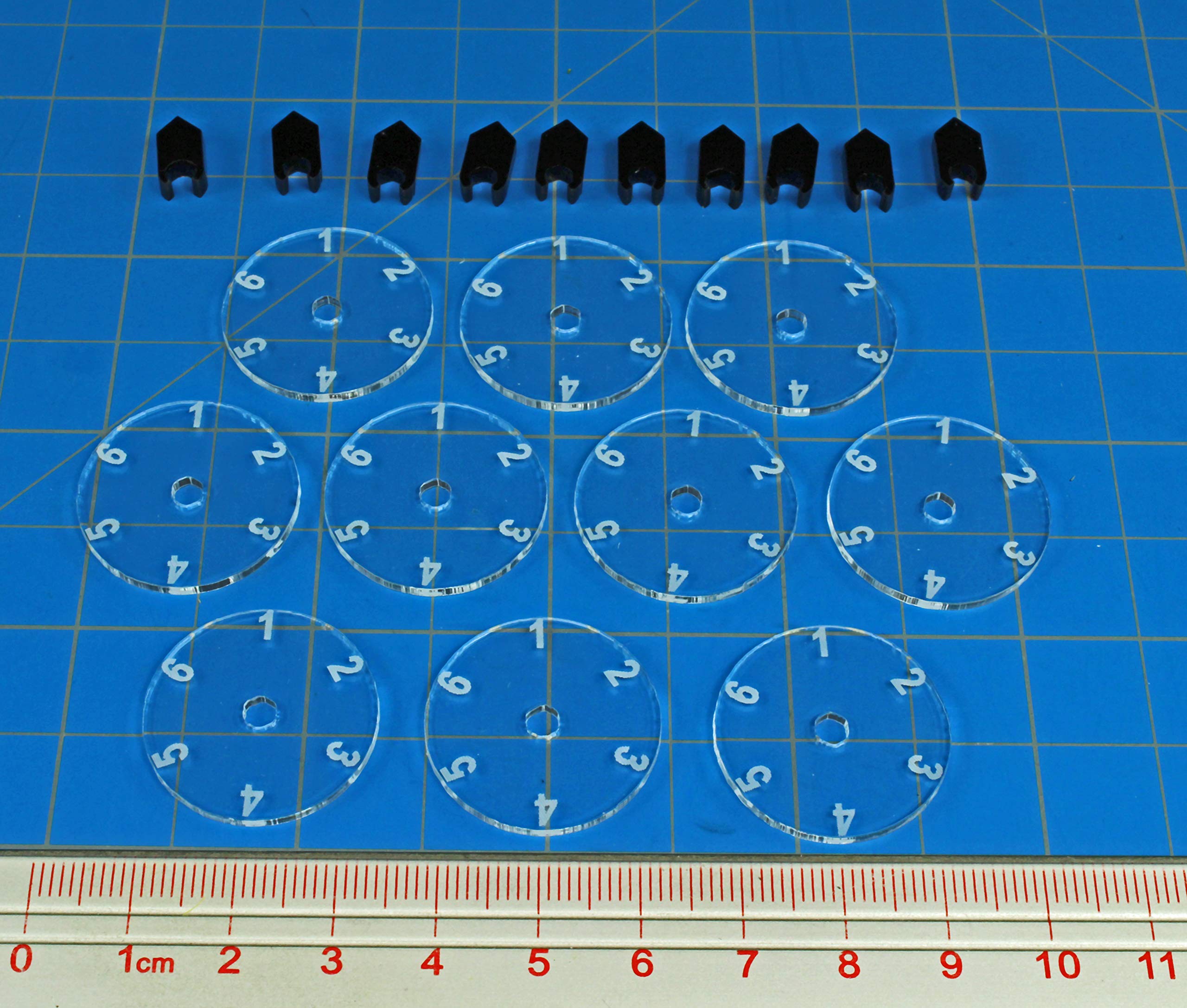 LITKO Standard Flight Stand Dials #1-6 with Pointers (10)