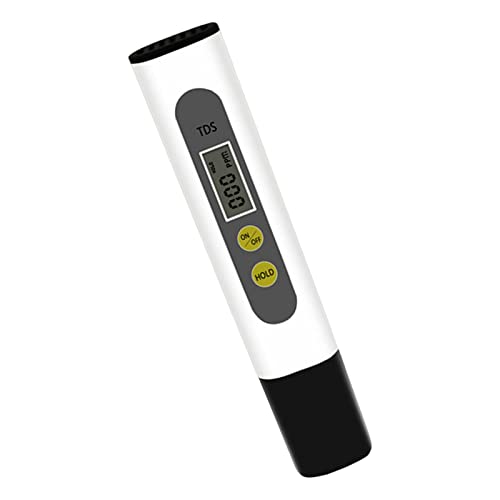 Gralara Water Meter Tester Tester LCD Screen, Water Measurement Tool Accurate Analysis Water Quality Test Pen for Drinking Water Household, Black