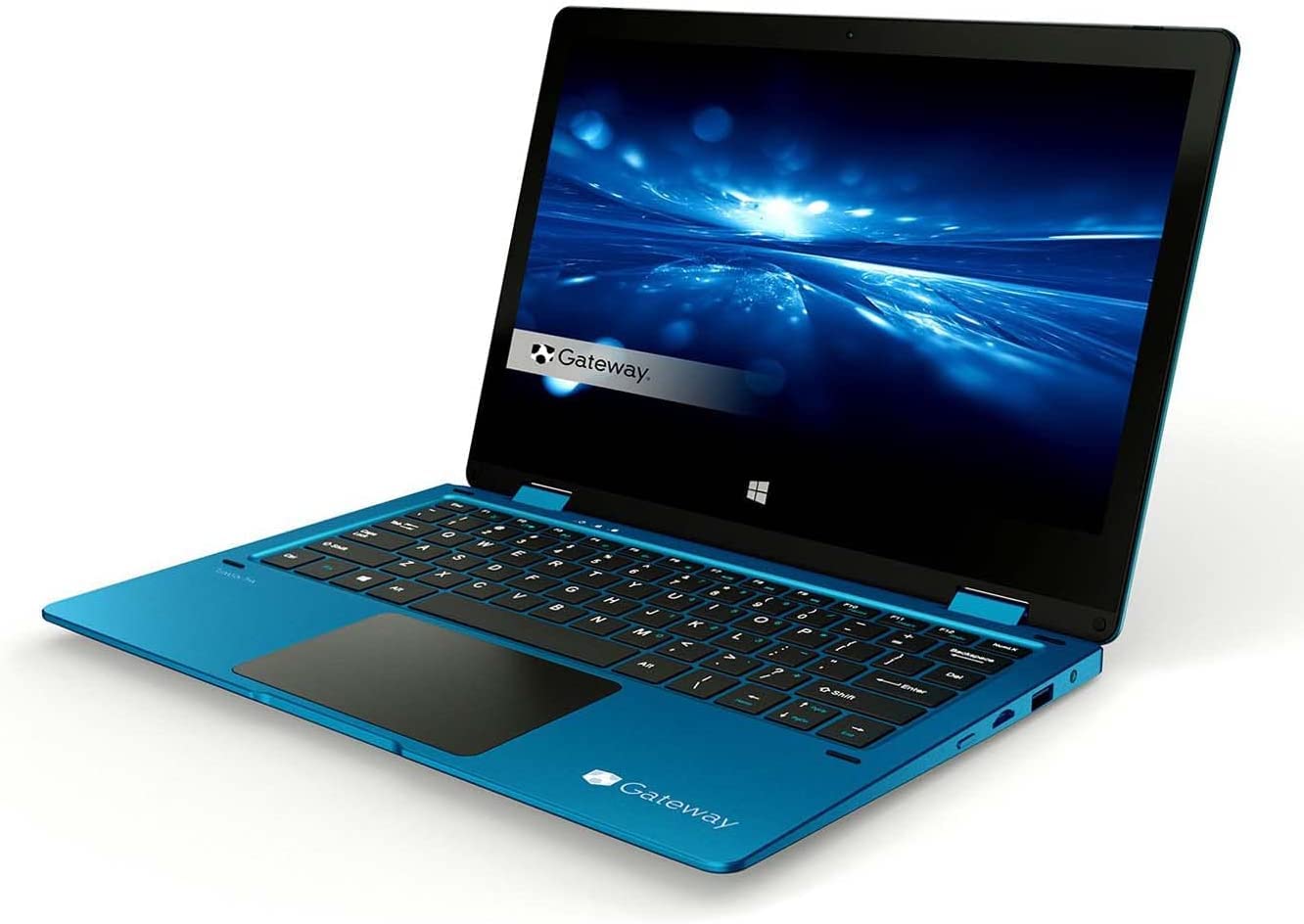 Gateway Newest Touchscreen 11.6 HD 2-in-1 Convertible Laptop in Blue Intel N4020 4GB RAM 64GB SSD Mini-HDMI Webcam Windows 11 S