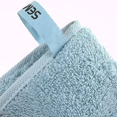 SEMAXE Towel Set of 8, 2 Bath Towels 2 Hand Towels 4 Washcloths, 100% Cotton Bathroom Towel, Soft Fluffy and Absorbent Towel for Bathroom, Hotel & Spa Qualit