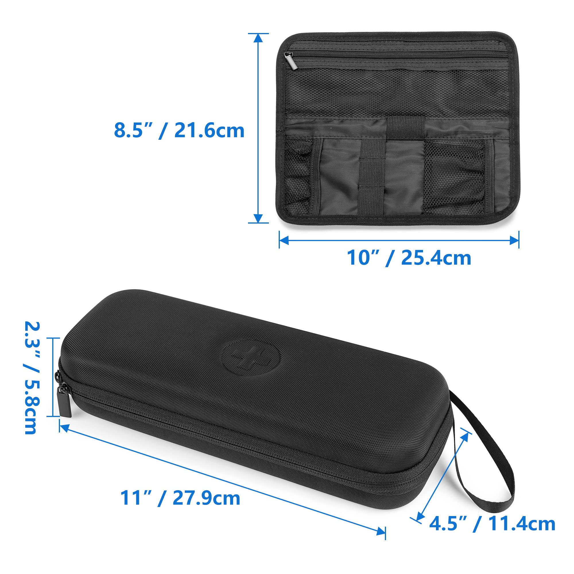 Damero Nurse Bag for Work Supplies, Hard Stethoscope Carrying Case with Extra Folding Pouch
