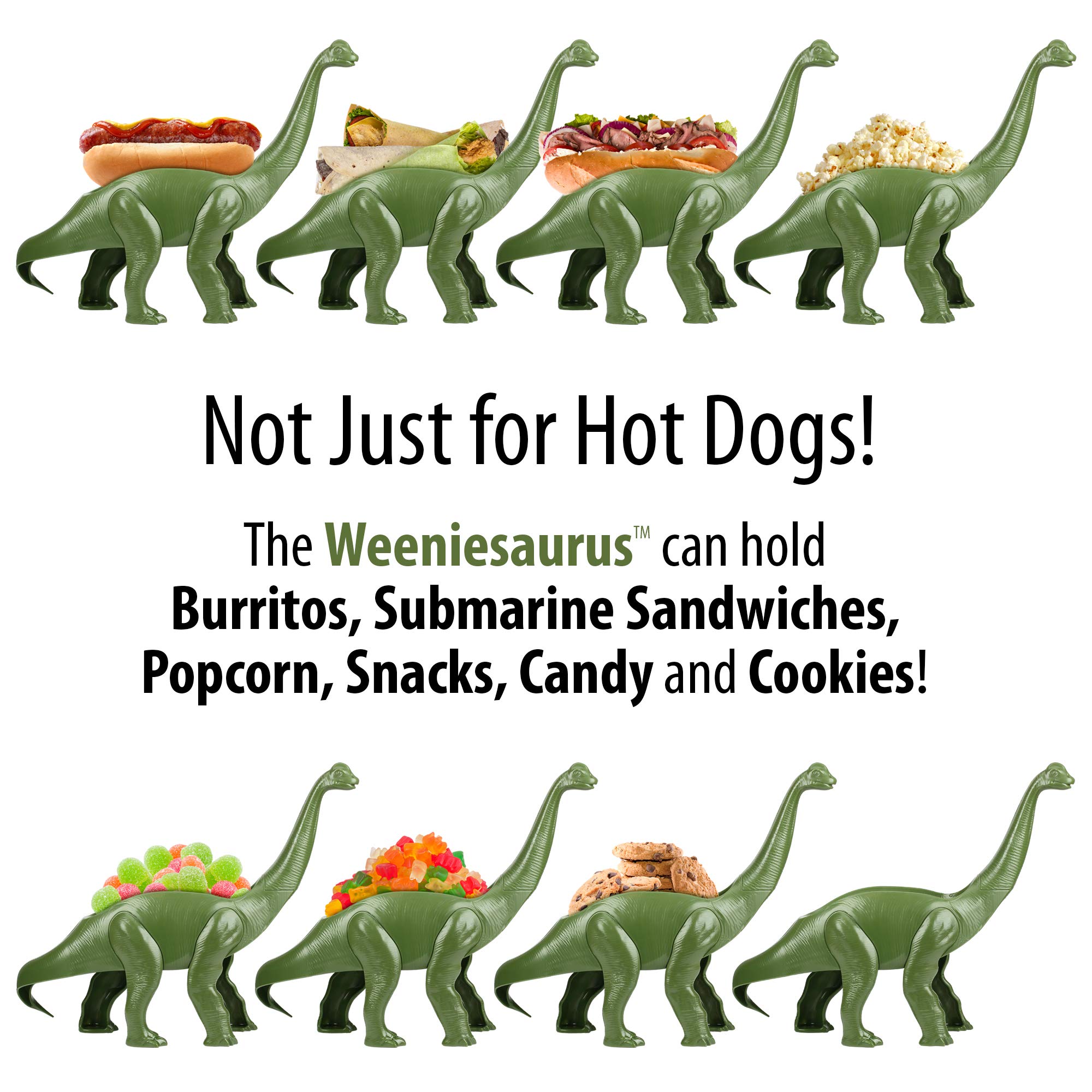 Funwares Original Weeniesaurus β Perfect for Hot Dogs, Sandwiches, Burritos, Candy, Cookies & Much More