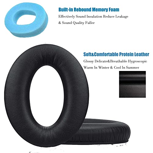 JULONGCR A20 Ear Cushion Replacement Ear Pads A10 Earpads Aviation Headset Cover Headband OEM Compatible with Bose A20/A10 Aviation Headset X. (Black)