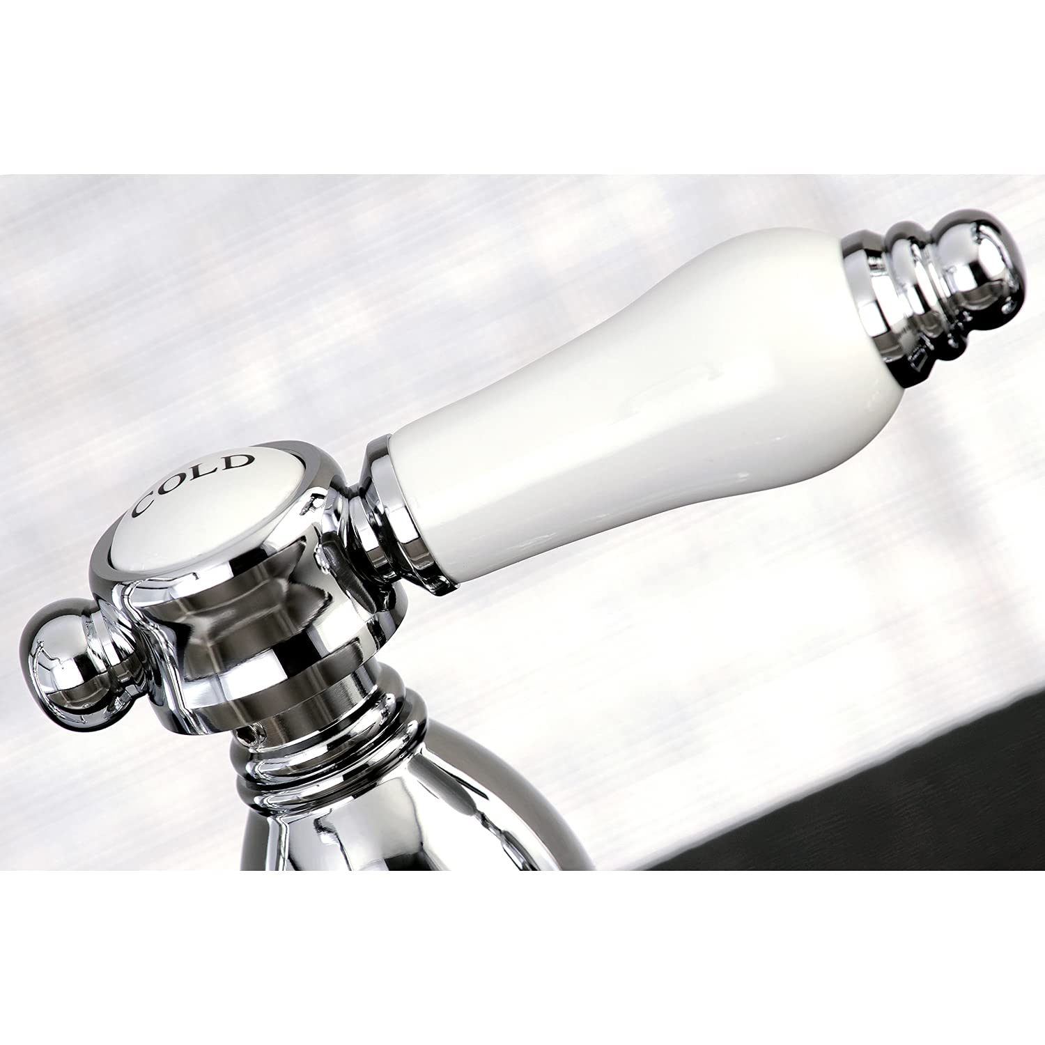 Kingston Brass KB1791BPLLS Bel Air 8 inch To 16 inch Widespread Kitchen Faucet Less Sprayer, 8-1/4 inch In Spout Reach, Chrome
