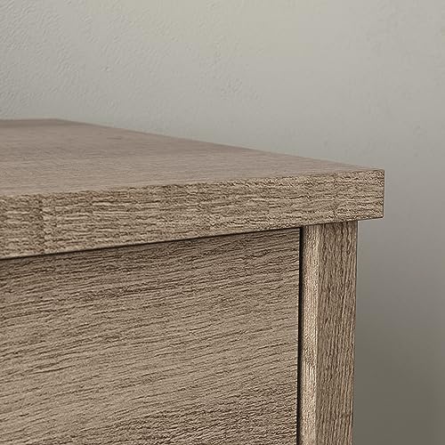 Sauder Beginnings 3-Drawer Dresser Finish Summer Oak, L: 45.0" x W: 15.75" x H: 29.92", Brown Beige Gray Black