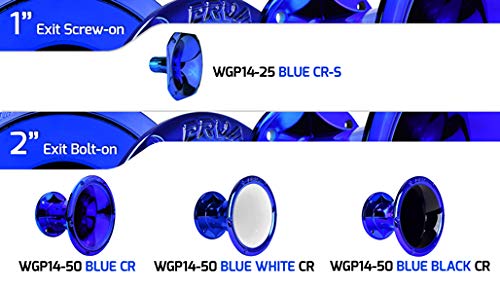 PRV AUDIO WGP14-25 White-S - 1” Exit Horn Screw-On Waveguide - White Short ABS Wave Guide - 45° x 45° Nominal Coverage - Slim Profile Waveguide (Single)