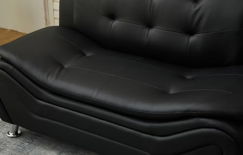 Kingway Inc Loveseat Love, 2 Seat, Black