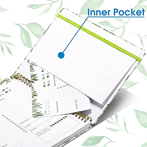 Cheneyboo To Do List Notebook Undated: Daily Journal, 5.7"x8.5" Daily To Do List Planner Notebook with Inner Pocket,Water Inter Checklist, Meals Planner, Office Organization Planners for Women