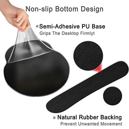 Keyboard Wrist Rest and Mouse Pad Wrist Support, Ergonomic Gel Memory Foam Keyboard Set with Non-Slip Rubber Base for Gaming and Office Easy Typing and Pain Relief, Gold Ink Marble