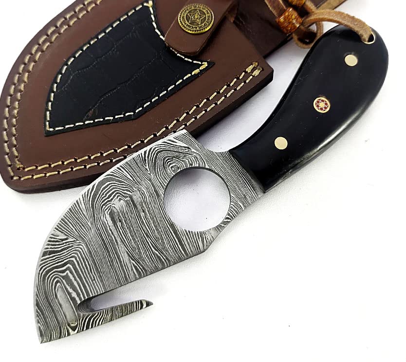 Damascus Steel Fixed Blade Knife Hunting Camping Hiking Tactical Survival Outdoor Sports For Men. SM148