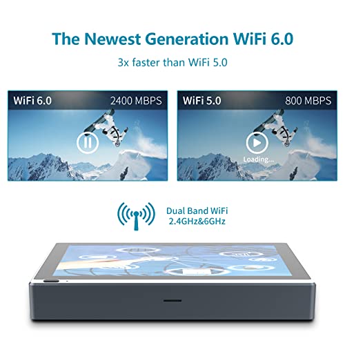 HIGOLEPC Mini PC Windows 11 Pro, 8GB RAM 128GB EMMC Celeron J4125 Processor (up to 2.7GHz) Mini Computer with IPS Screen,Small PC Support 4K HDMI Double Display, WiFi 5.0, BT5.2,Gigabit Ethernet