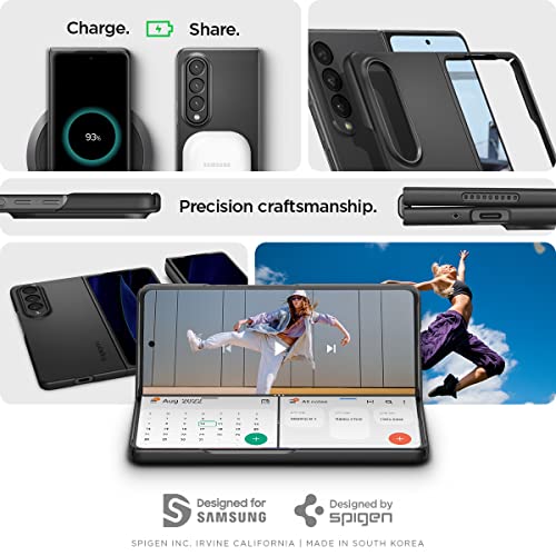 Spigen Air Skin Lightweight Silicone Case for Samsung Galaxy Z Fold 4 (2022) - Black