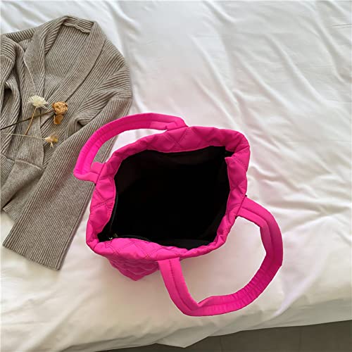 CLBDBAG Nylon Shoulder Bags Large Capacity Top-handle Bags Solild Color Shopping Shoulder Bags Casual Zipper for Party