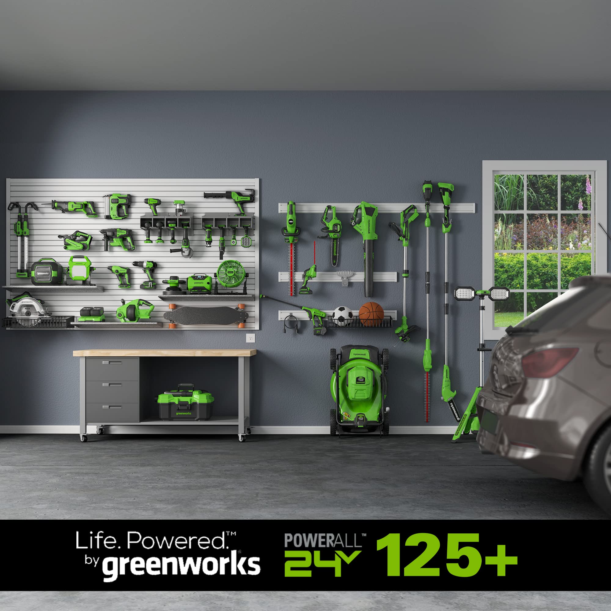 Greenworks 24V Brushless Jig Saw,1*2AH Battery+2A adaptor, 6PCS Blades (4 x Saw blade for woodworking. 2 x Saw blade for metal)