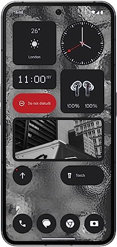 Nothing Phone 2 5G Dual 256GB 12GB RAM Unlocked (GSM Only | No CDMA - not Compatible with Verizon/Sprint) Global, NGP Wireless Charger Included β Dark Grey