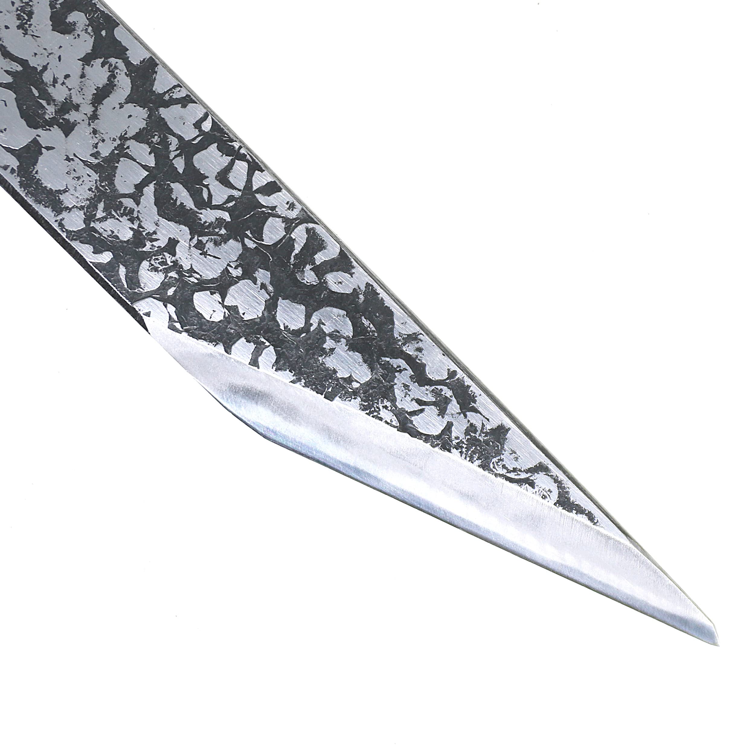 KAKURI Kiridashi Knife 21mm Right Hand for Woodworking, Marking, Scribing, Carving, Whittling, Professional Hand Forged Razor Sharp Japanese Carbon Steel Blade with Hammered Pattern, Made in JAPAN