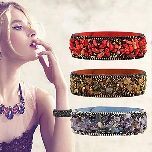 EuTengHao 1323Pcs Irregular Chip Stone Beads Natural Gemstone Beads Kit with Spacer Seed Beads Lobster Clasps Elastic String Jump Rings for DIY Necklace Bracelet Earring Jewelry Making Supplies