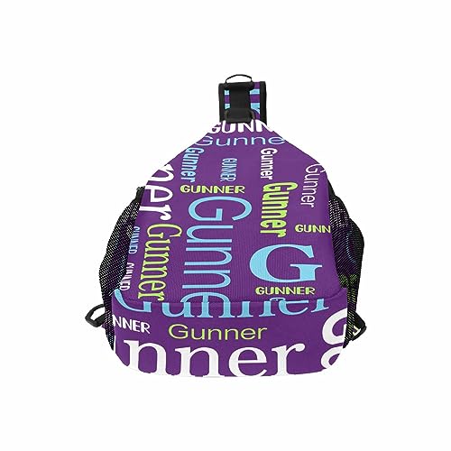 M YESCUSTOM Custom Sling Bag, Personalized Sling Bags for Men Women Customized Backpack with Your Name & Text Crossbody Chest Bag Walking Hiking Travel Daypack