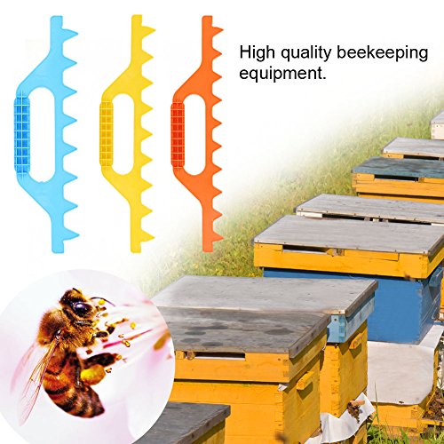 GLOGLOW 7/8/9 Frame Hive Spacer for Spacing Bee Frames, Bee Hive Frame Spcing Tool for spacing 8 Frames in a 10 Frame Sized Box, Beekeeping Equipment(Orange 9 Frame)
