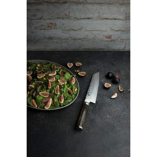 Shun Cutlery Premier Kiritsuke Knife 8β, Master Chef's Knife, Ideal for All-Around Food Preparation, Authentic, Handcrafted Japanese Knife, Professional Chef Knife,Silver