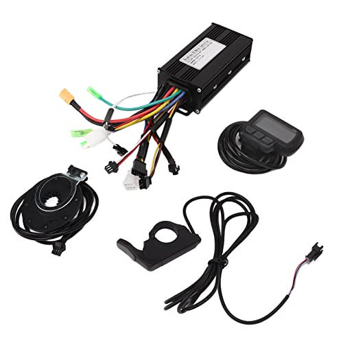 Electric Motor Controller, 24V 36V 48V Brushless Motor Controller Set Waterproof LCD Meter for DIY