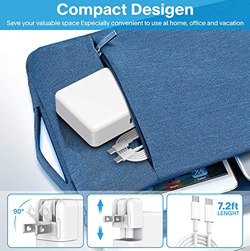 Mac Book Pro Charger - 118W USB C Fast Charger Power Adapter Compatible with USB C Port MacBook Pro/MacBook Air 16 15 14 13 Inch, New iPad Pro and All USB C Device, Included 7.2ft USB C Charge Cable