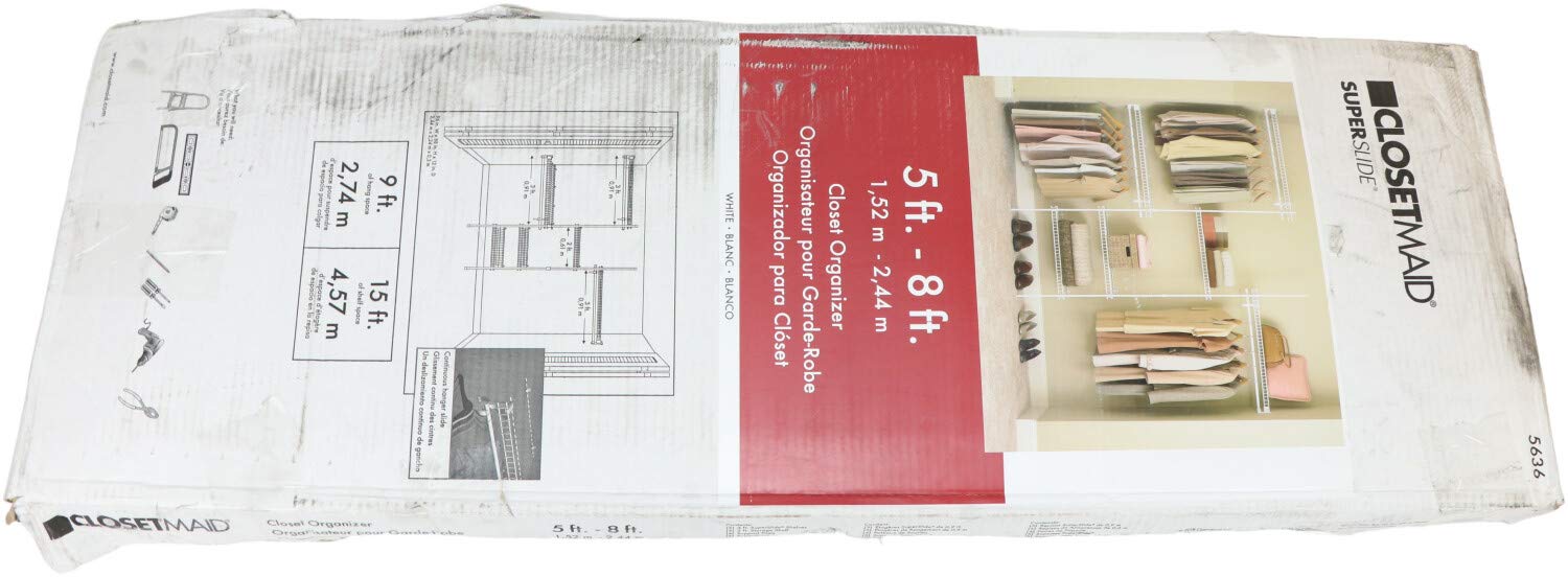 ClosetMaid SuperSlide 5-8 ft. Closet Organizer Kit
