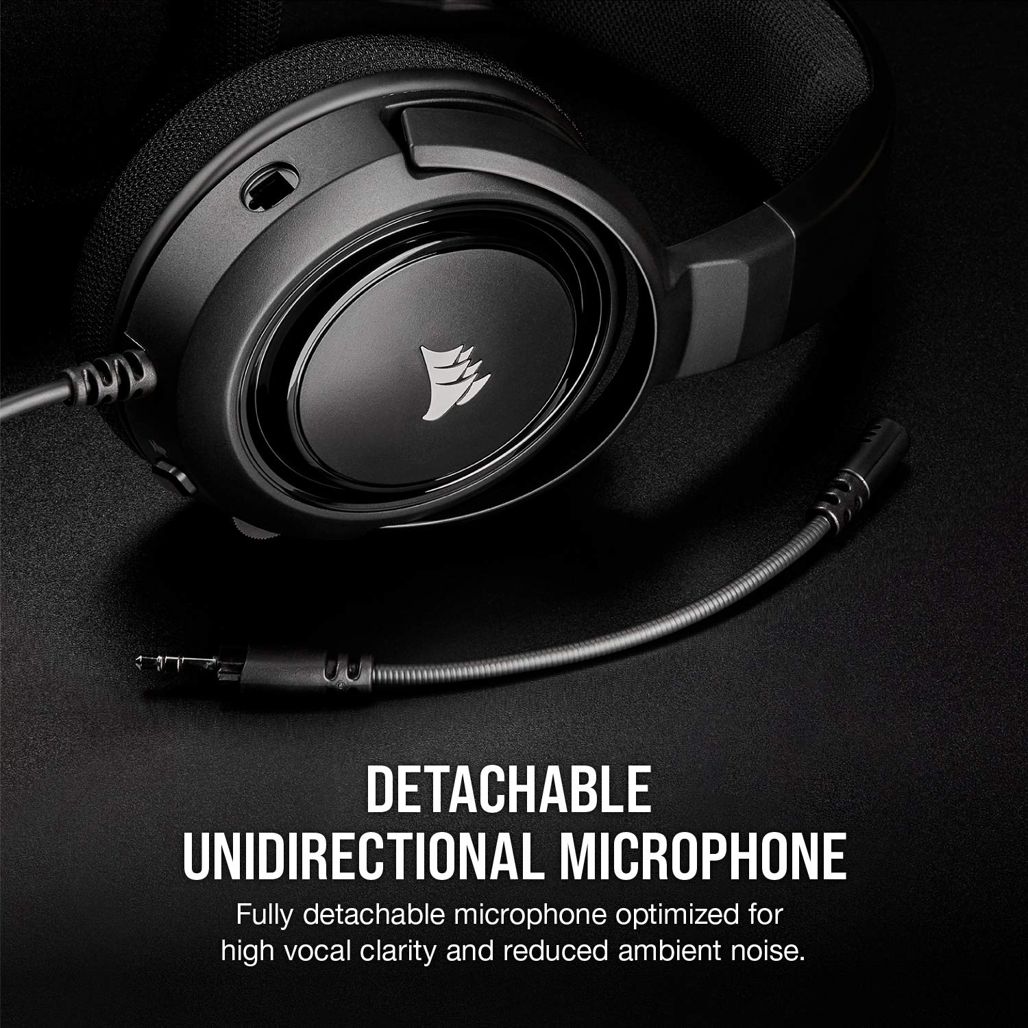 Corsair HS35 - Stereo Gaming Headset - Memory Foam Earcups - Headphones Work with PC, Mac, Xbox One, PS4, Switch, iOS and Android β Carbon (Renewed)