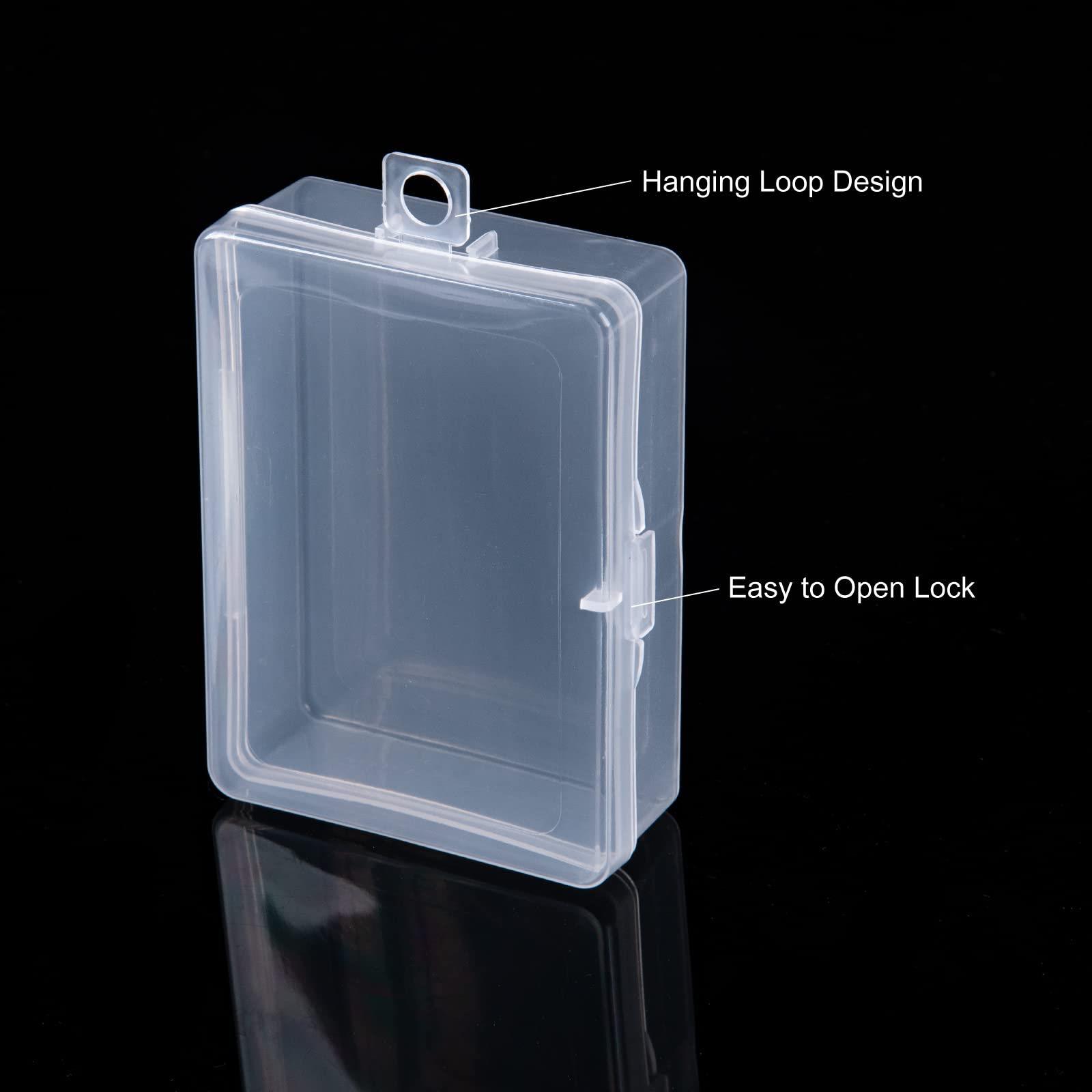 Clear Goture Layer Fishing Tackle Box with Latch - Waterproof Storage Bait Hook Case Transparent Container with 11 Compartments 4.6 oz