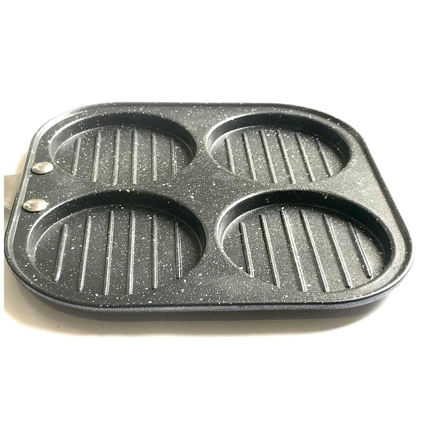 G & D 4-Cup Mini Uttapam Pan Non-stick Frying Pan Egg Pan Mini Pancake Pan Multi Egg Pan