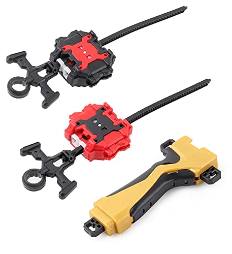 CEKToys Bey Battle Battling Tops Burst Gyro Evolution Attack Set with 4D Launcher Grip Starter and Stadium(4 in 1) (Gold)