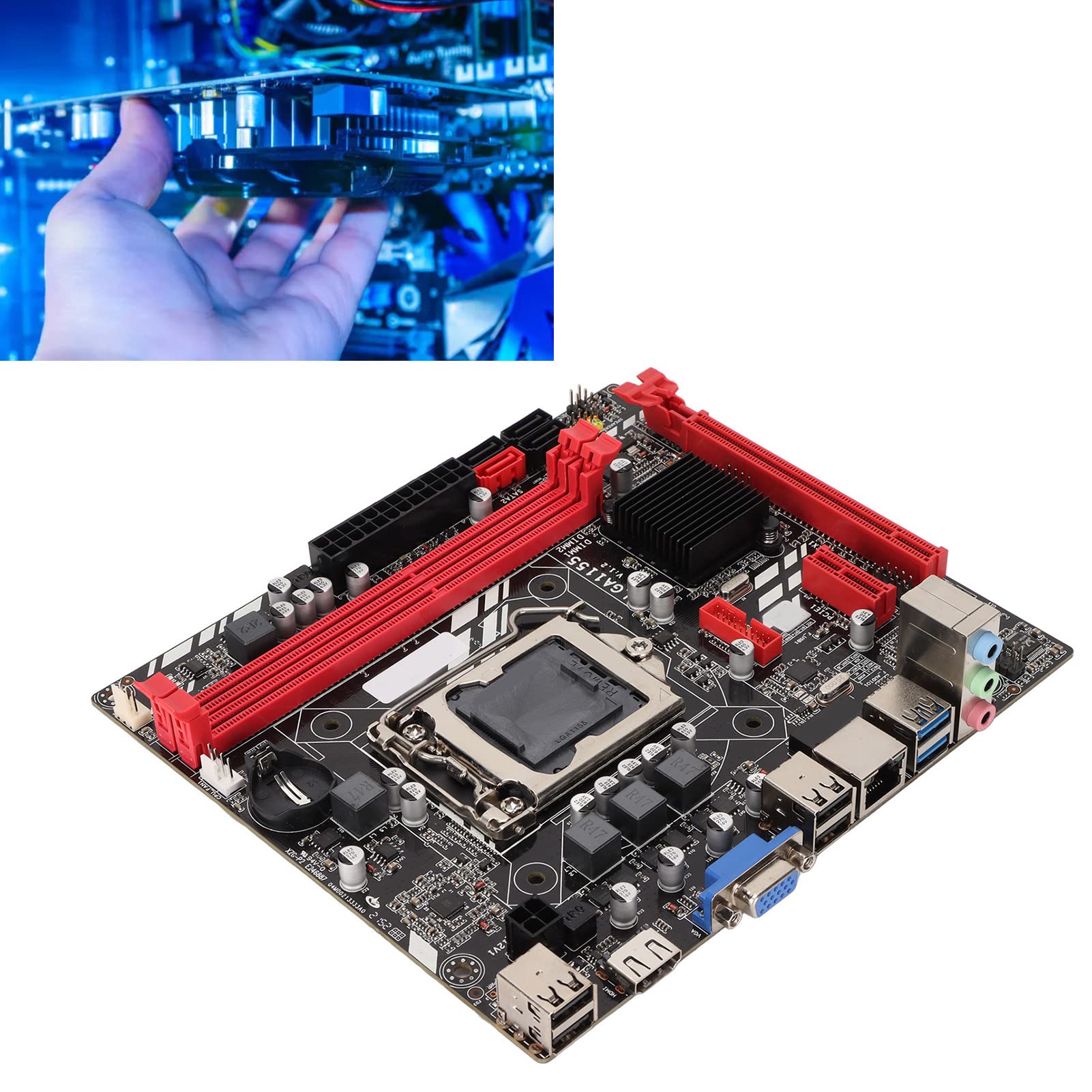 DDR3 Motherboard, Computer Motherboard Support 1155 Pins I3 I5 I7 Processor 2 DDR3 Interface, High Speed Network Stable Power Gaming Motherboardā¦