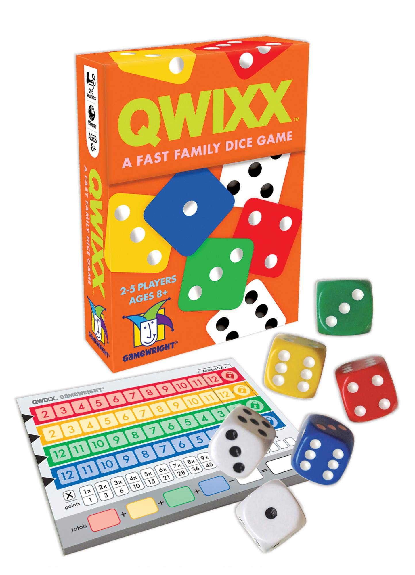 Qwixx with 600 Replacement Score Pads