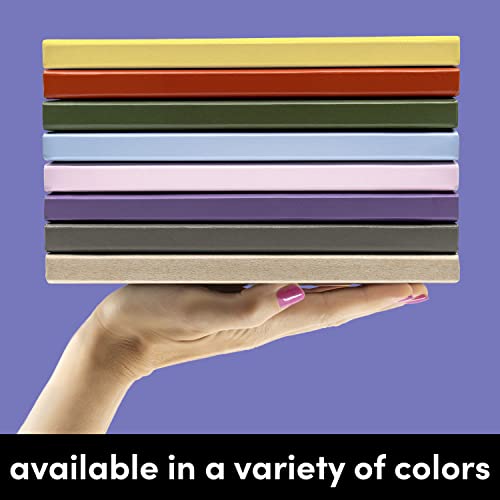 PAPERAGE Recycled Lined Journal Notebook, (Black), 160 Pages, Medium 5.7 inches x 8 inches - 100 gsm Thick Paper, Hardcover