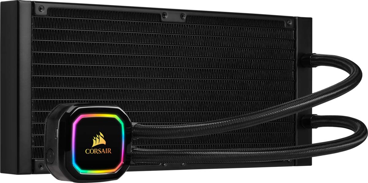 Corsair iCUE H115i RGB Pro XT, 280mm Radiator, Dual 140mm PWM Fans, Software Control, Liquid CPU Cooler