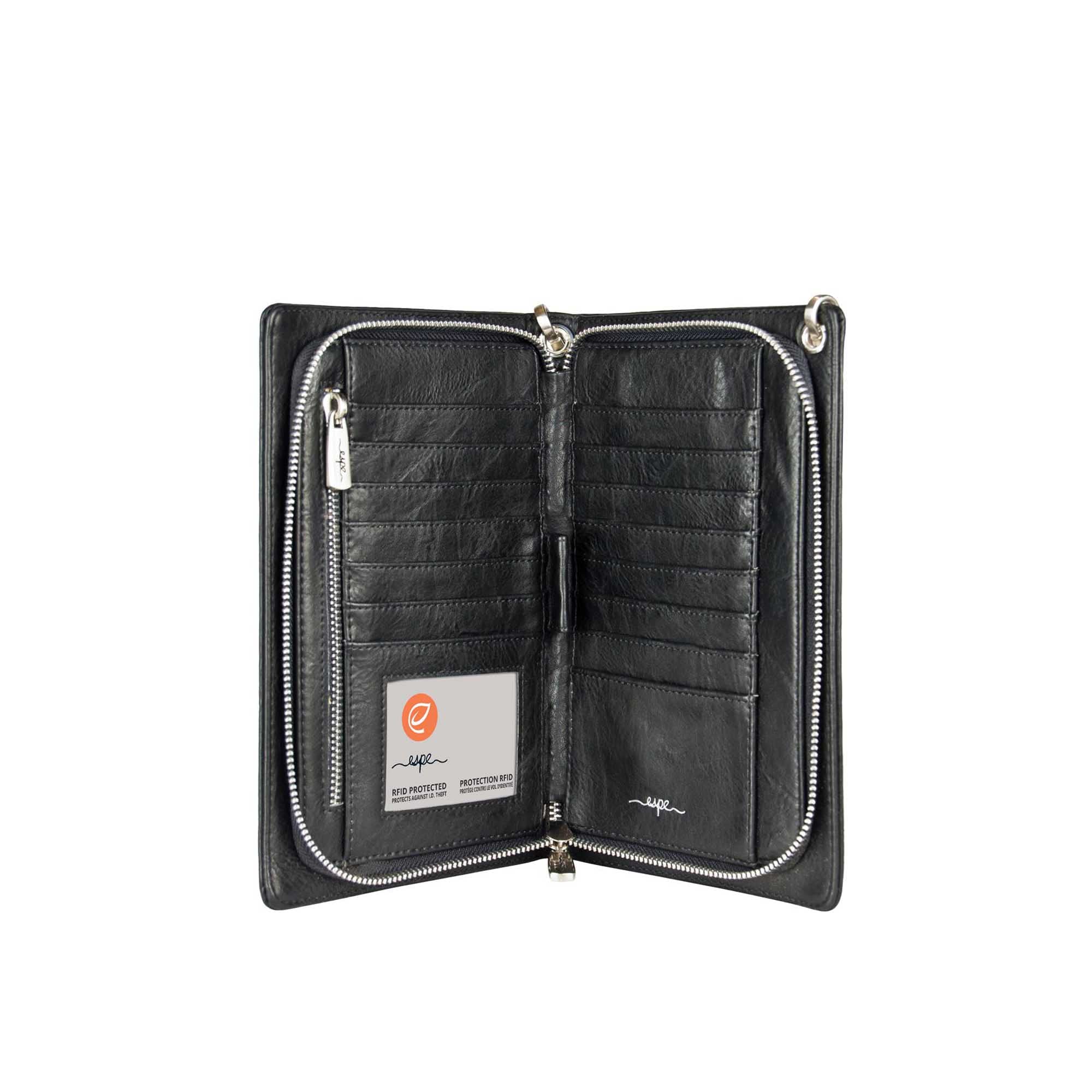 ESPE Sophie iSmart Vegan Crossbody Phone Purse Black