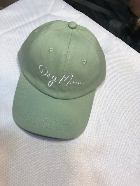 Dog Mom Baseball Cap β Fashionable Embroidered Trucker Hat for Women. Trendy, Light Weight Adjustable Cute Hats for Summer (Khakis), One Size-X-Large