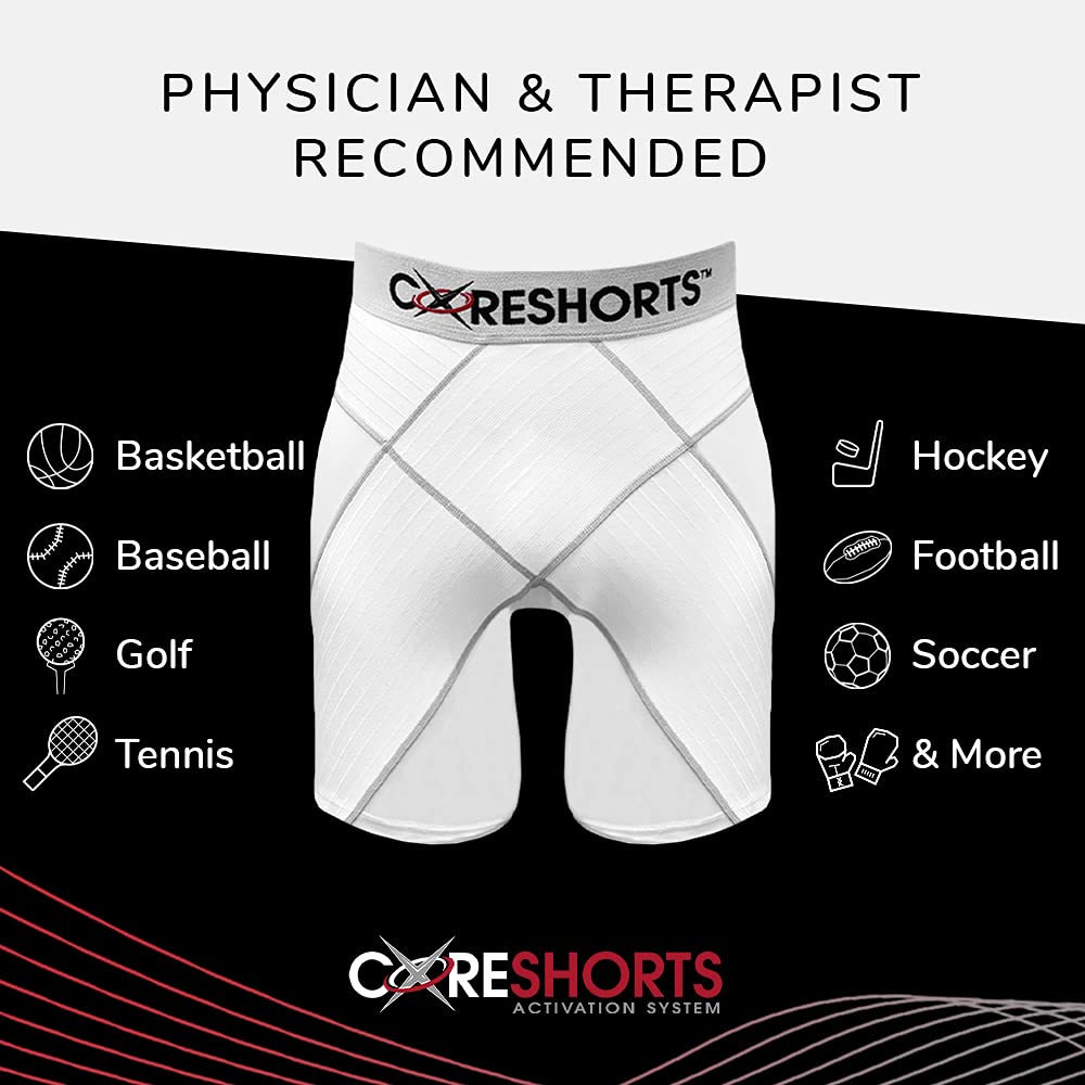 Coreshorts PRO 3.0 Compression Shorts for Men & Women | Sports & Recovery Short Large Black