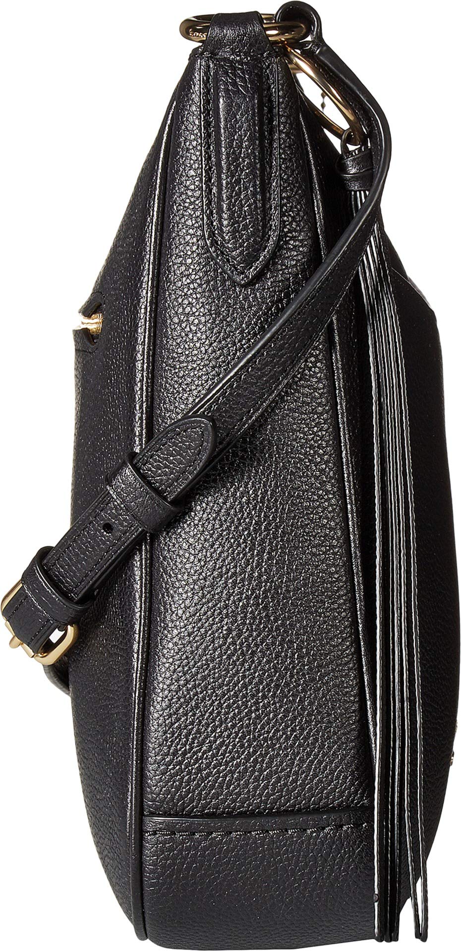 Coach Polished Pebble Leather Chaise Crossbody Gold/Black One Size