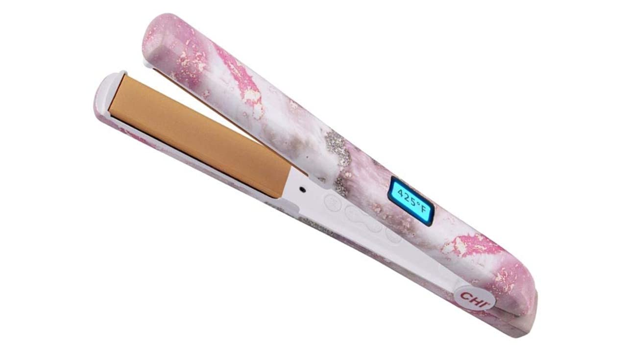 CHI Original Special Edition Rise and Rosette 1" Digital Ceramic Hairstyling Straightening Iron, 1 lb.