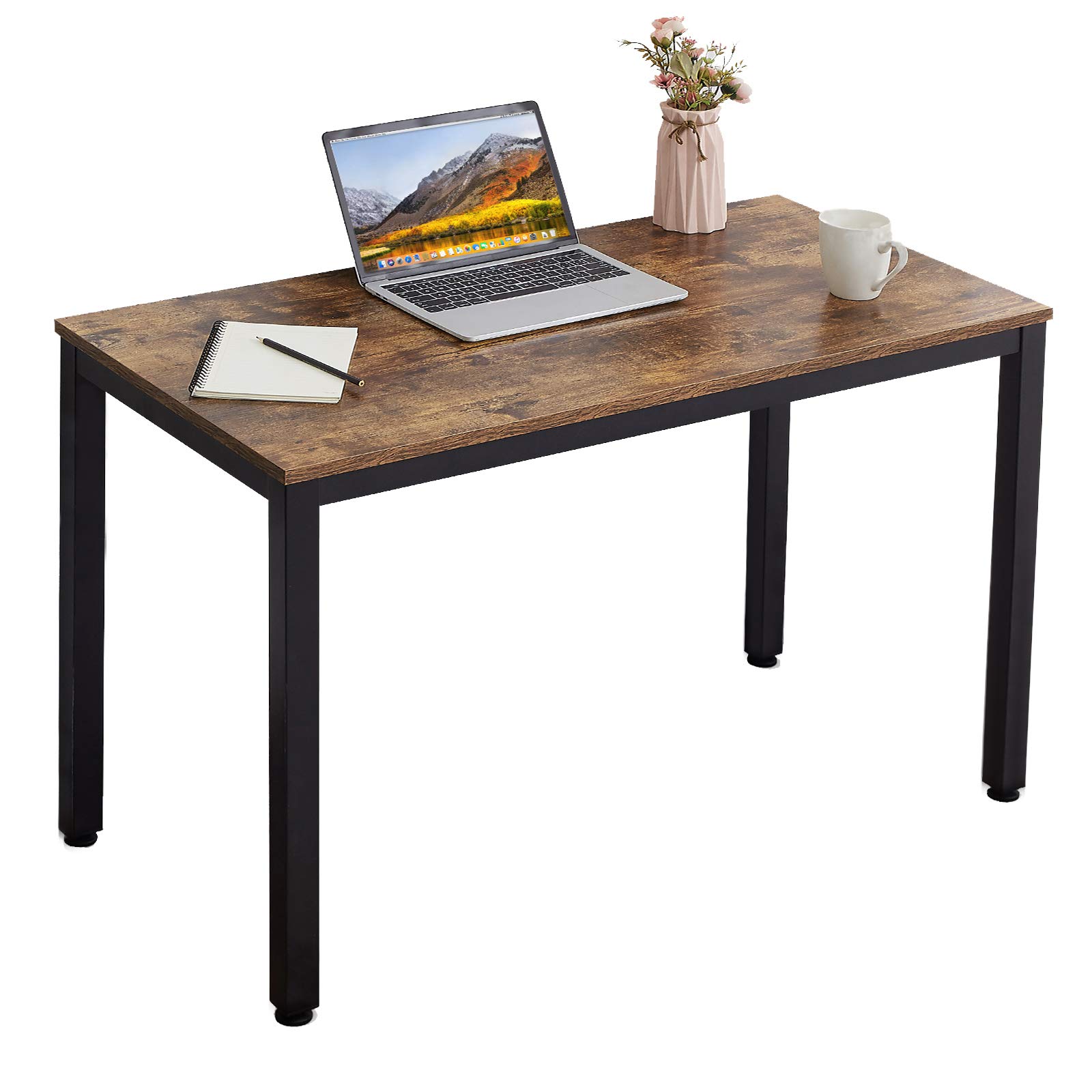 Computer Desk, Abovehill Desk 47" Home Office Desk PC Laptop Table Writing Desk Study Desk Dining Table Retro Style Simple Structure is Easy to Assemble for Company Family Study Kitchen